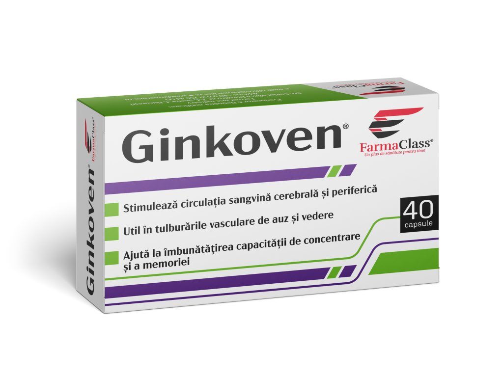 Ginkoven: pentru sustinerea circulației și sănătății cognitive
